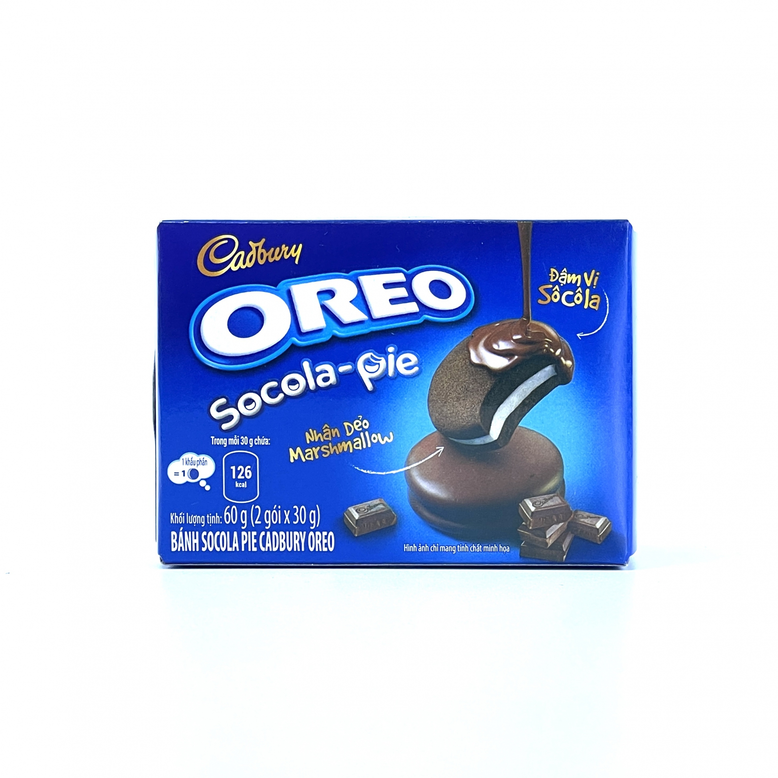 Bánh Oreo Chocopie Nhân Dẻo 60g - Hộp 2 Cái